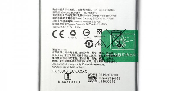 Oppo Reno A BLP689 Orijinal Batarya Pil